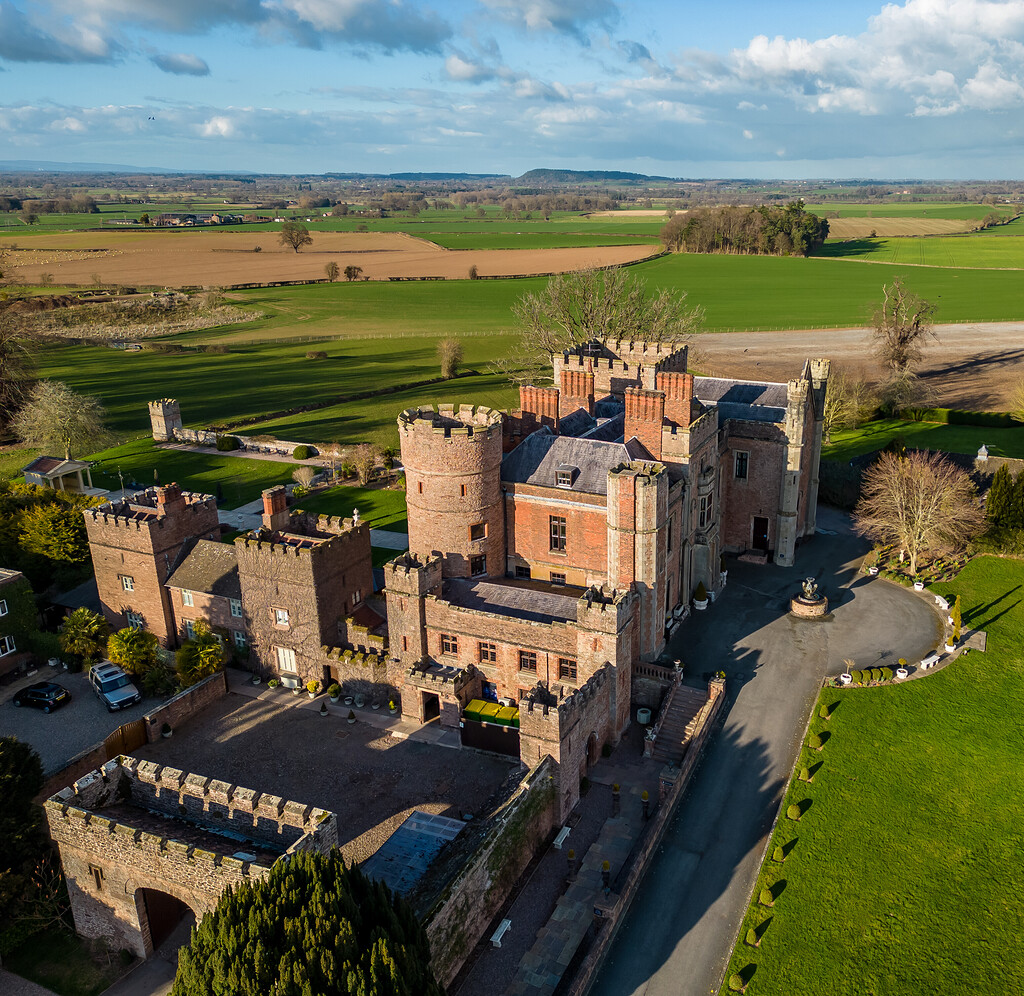 Rowton Castle Shropshire - Photos by Drone - Grey Arrows Drone Club UK