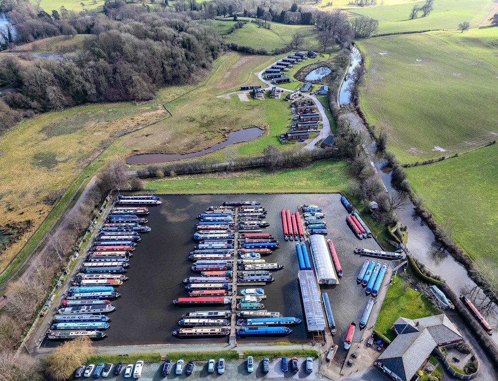 Ellesmere Marina Shropshire - Photos by Drone - Grey Arrows Drone Club UK