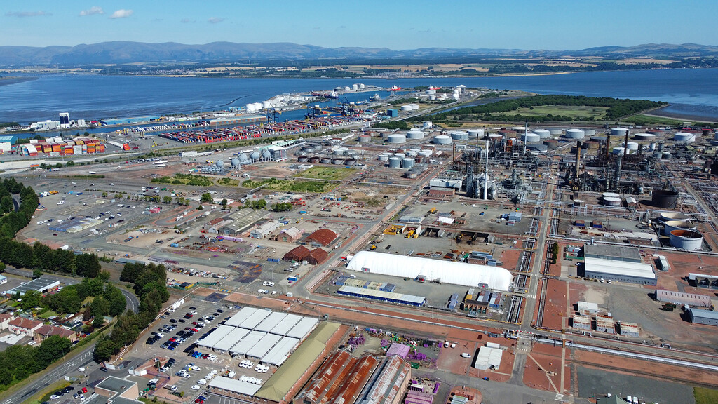 Grangemouth Oil Refinery - Photos by Drone - Grey Arrows Drone Club UK