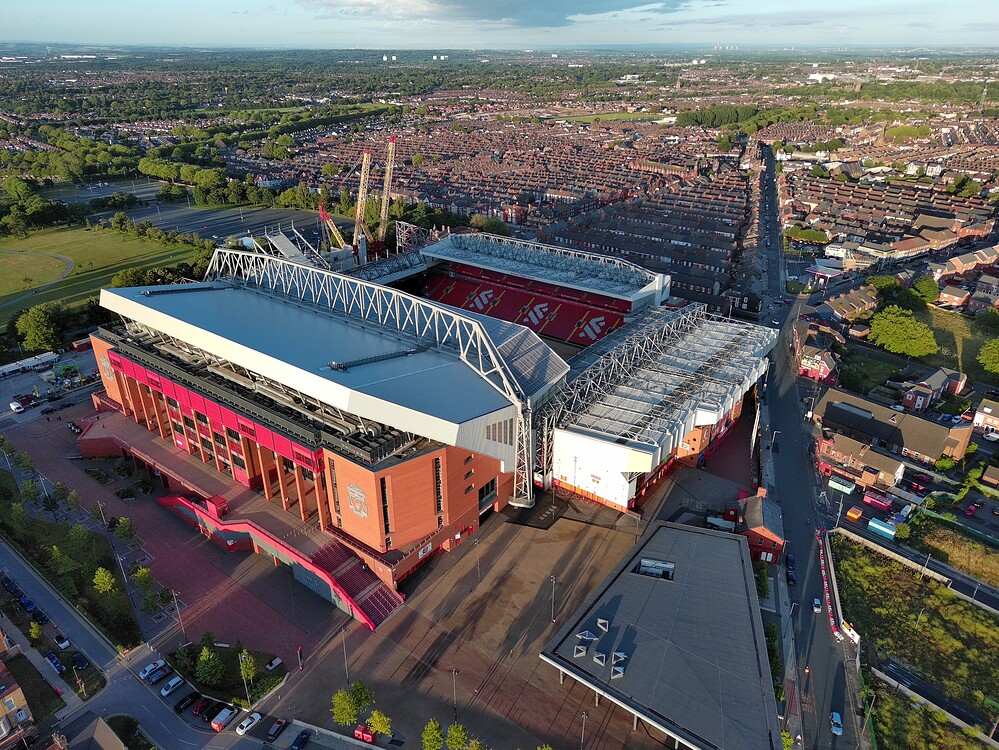 Anfield Stadium - Photos by Drone - Grey Arrows Drone Club UK