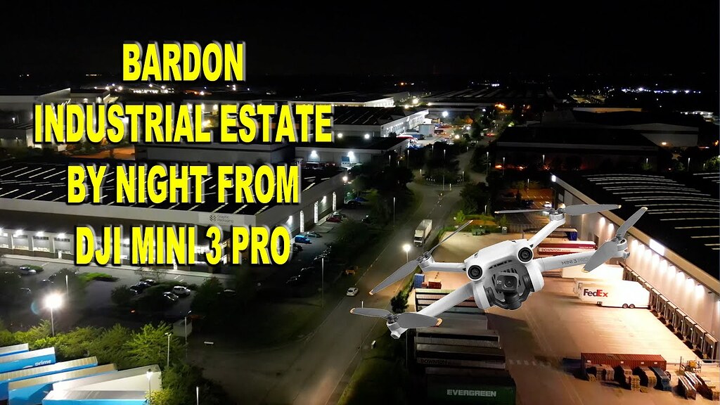 Bardon Industrial Estate at Night - Videos by Drone - Grey Arrows Drone ...