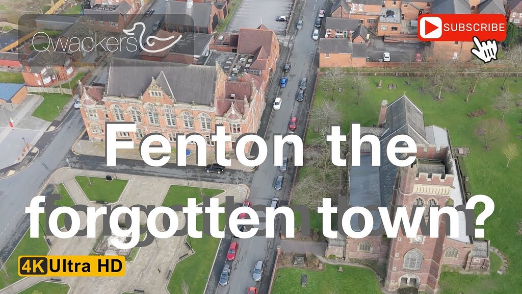 Fenton, the forgotten town - Videos by Drone - Grey Arrows Drone Club UK