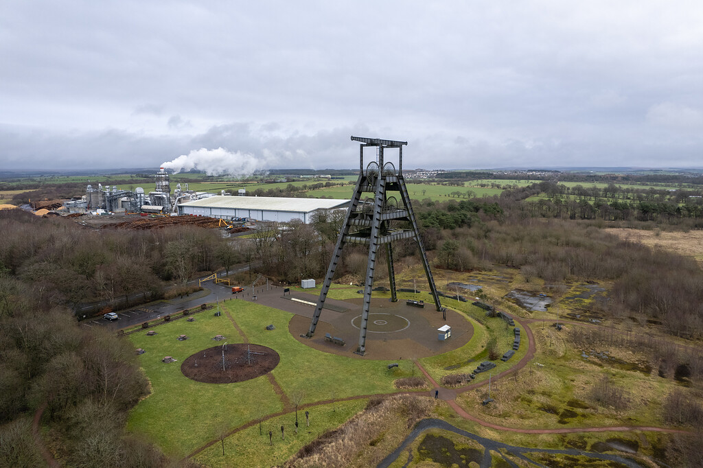Barony A-Frame - Auchinleck, East Ayrshire - Photos by Drone - Grey ...