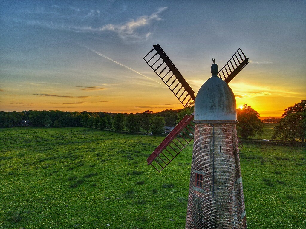 Haigh Windmill - Photos by Drone - Grey Arrows Drone Club UK