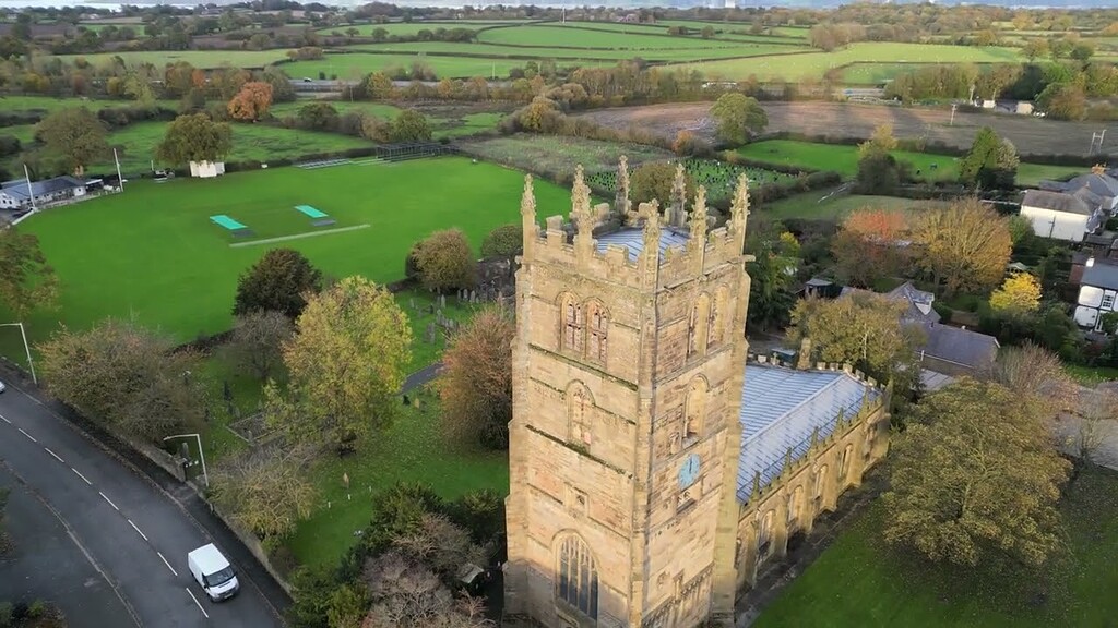 St Eurgain and St Peter's Church, Northop - Videos by Drone - Grey ...