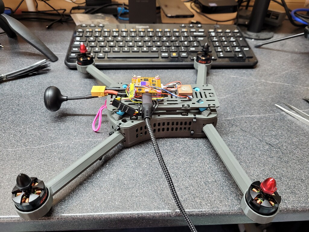 3D Printed 8" T4 Build - Racing Quads, Self-builds & FPV - Grey Arrows ...