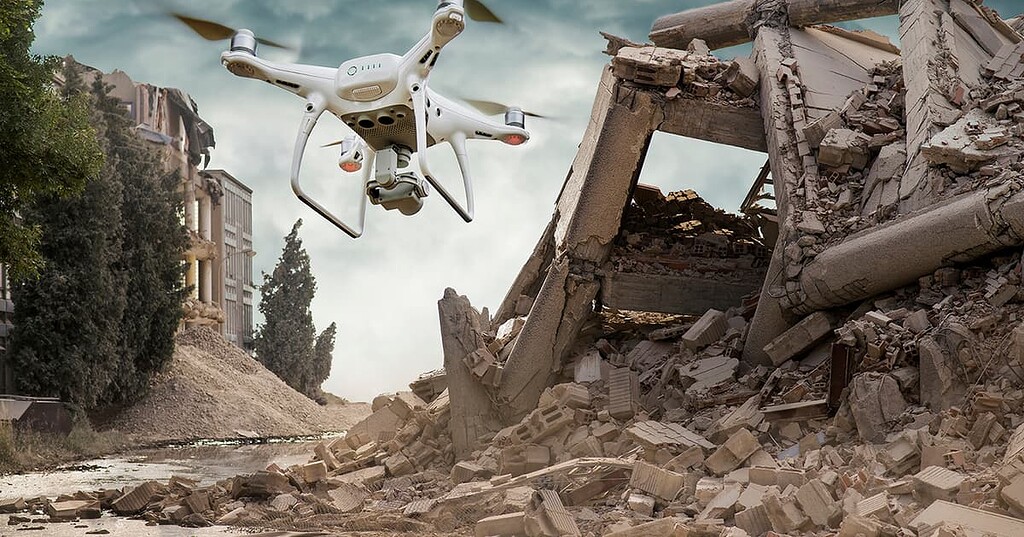 Drones for disaster rescue - Drone News - Grey Arrows Drone Club UK