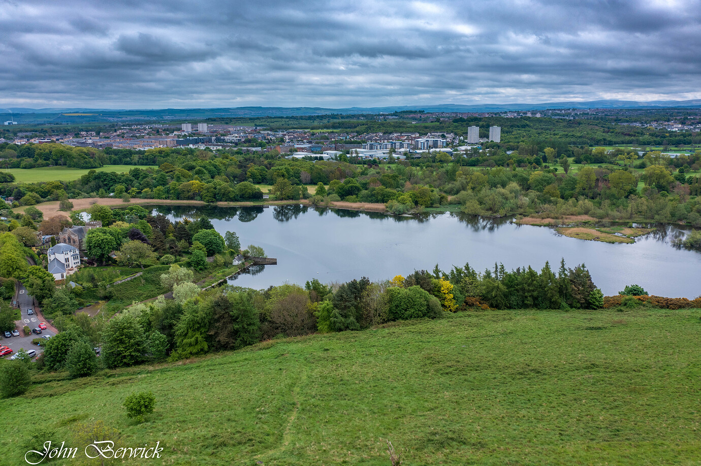 HDR Duddingston loch Edinburgh Scotland - Photos by Drone - Grey Arrows ...