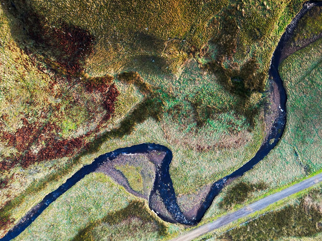 Rookhope burn - near Groverake Mine - Photos by Drone - Grey Arrows ...