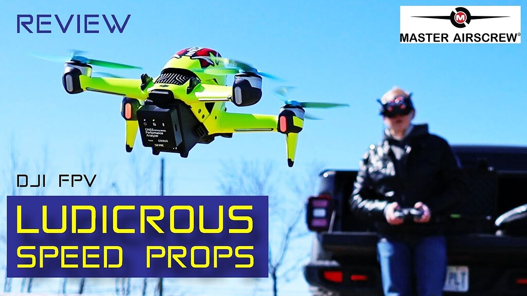 DJI FPV Ludicrous props - Captain Drone review - Drone News - Grey ...