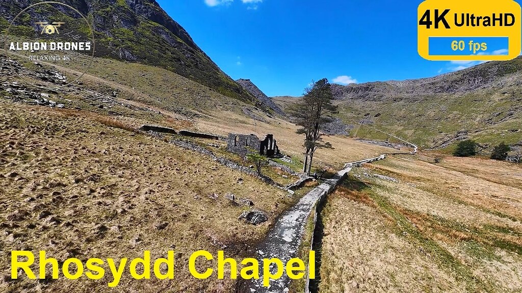 Capel Rhosydd - a ruined chapel 2000ft up in the Mountains of Snowdonia ...
