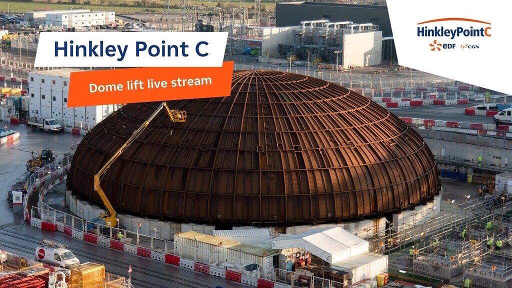 Hinkley Point C dome lift - Non-drone Photos & Video - Grey Arrows Drone Club UK