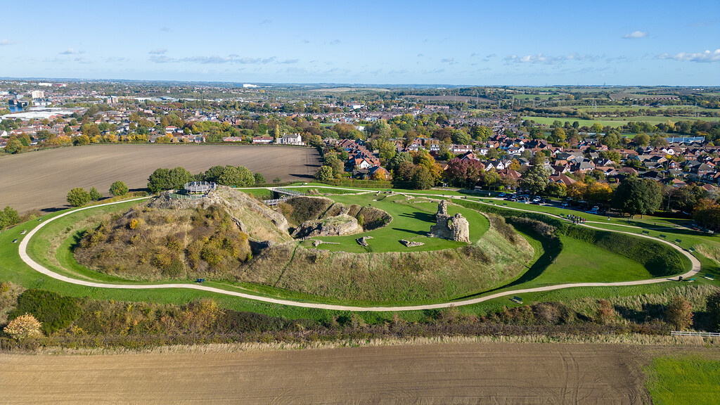 Sandal Castle Wakefield - Photos by Drone - Grey Arrows Drone Club UK