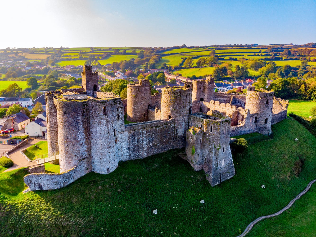 Kidwelly Castle Challenge - Photos by Drone - Grey Arrows Drone Club UK