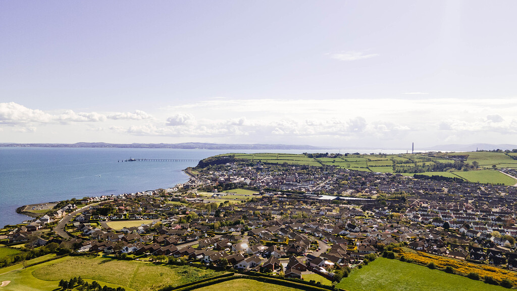 New pic of Whitehead, Co Antrim, N.Ireland - Photos by Drone - Grey ...
