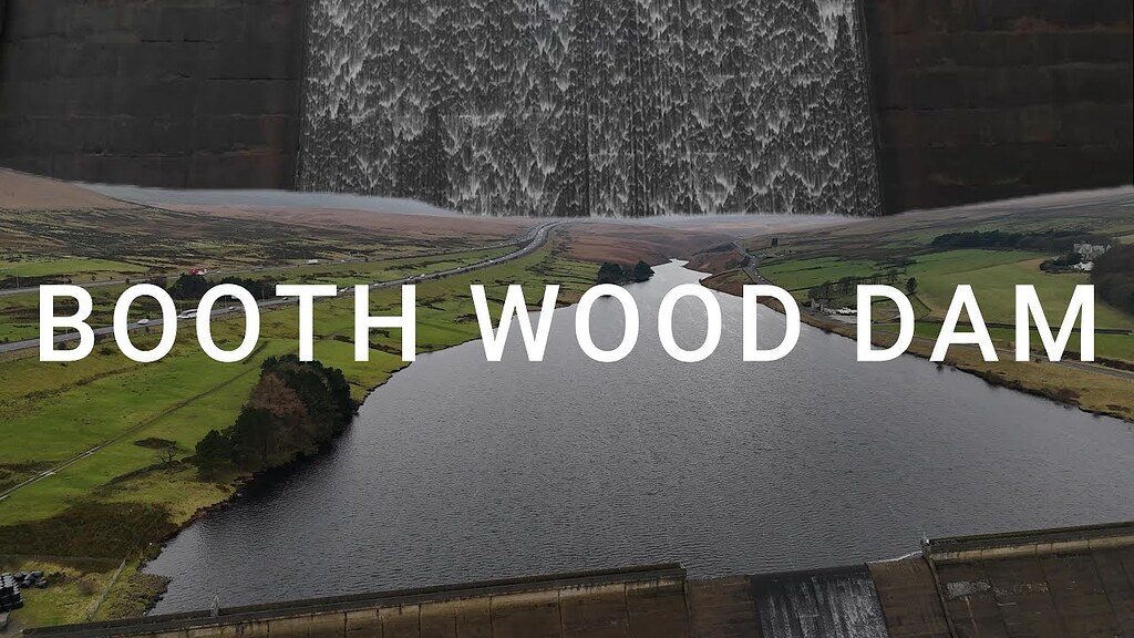 Booth Wood Reservoir & Dam (M62) Mini 4 Pro 4k - Videos by Drone - Grey ...