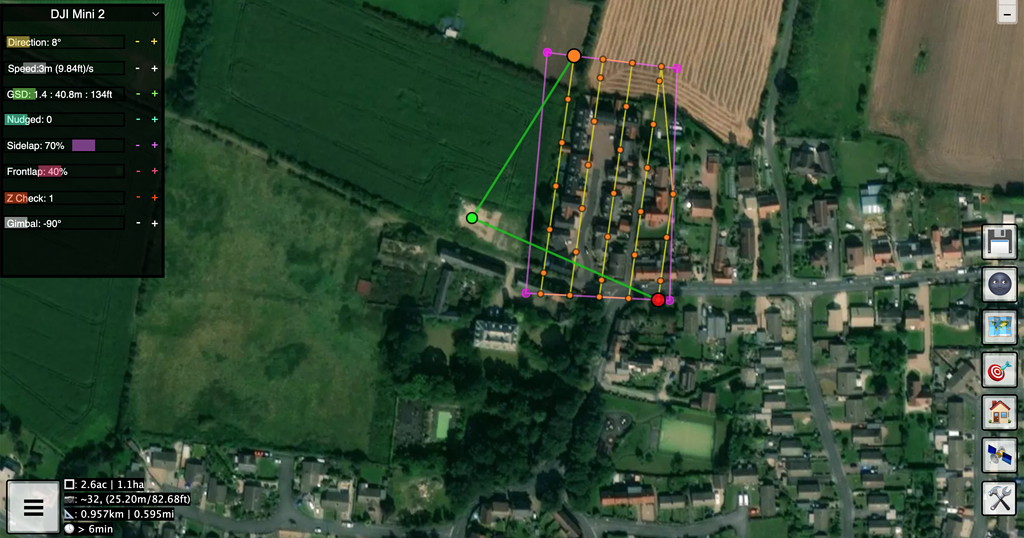 Flying Grid Missions with Litchi - Panos by Drone - Grey Arrows Drone ...