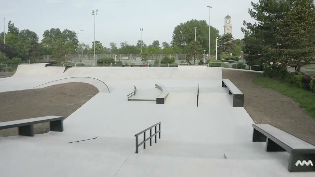 Stanley park Skatepark Blackpool - Videos by Drone - Grey Arrows Drone ...