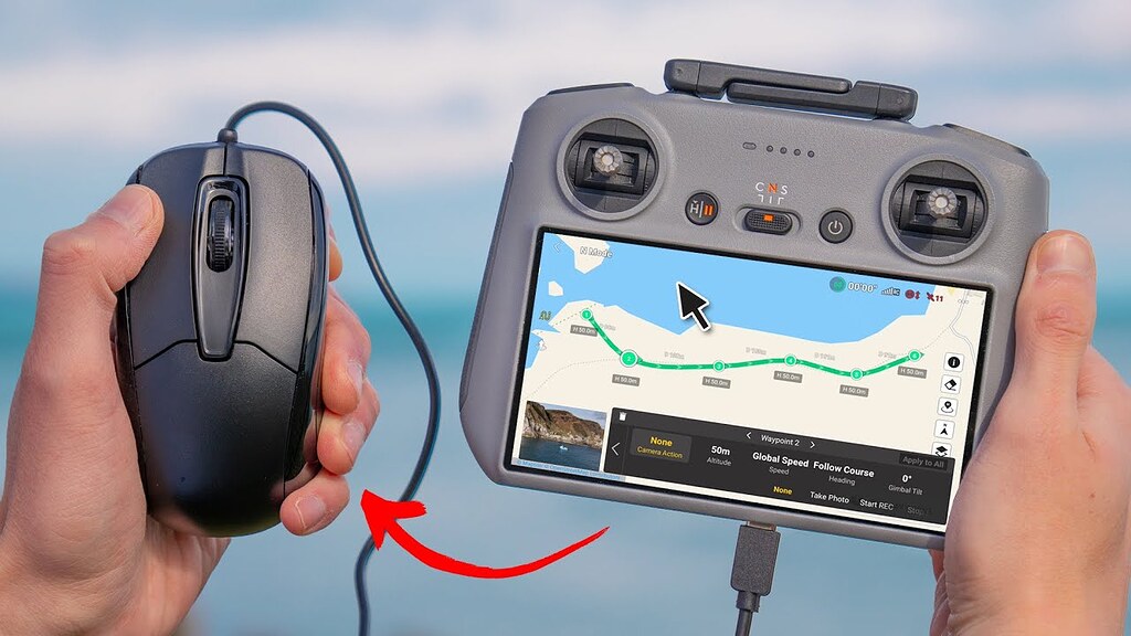 Using a usb C mouse plugged into DJI RC 2 option - General Drone ...