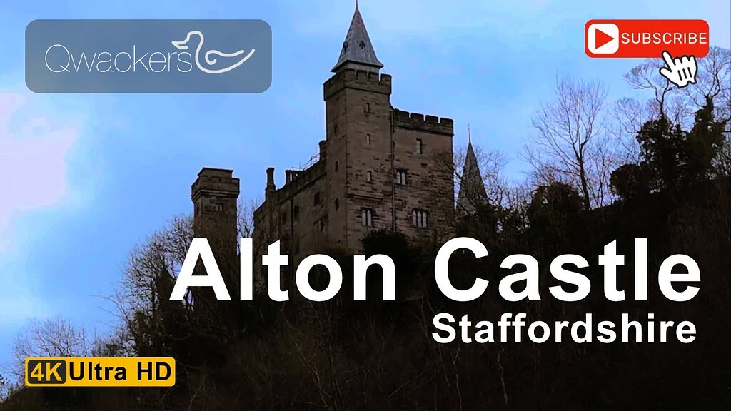 Alton Castle Staffordshire - Videos by Drone - Grey Arrows Drone Club UK