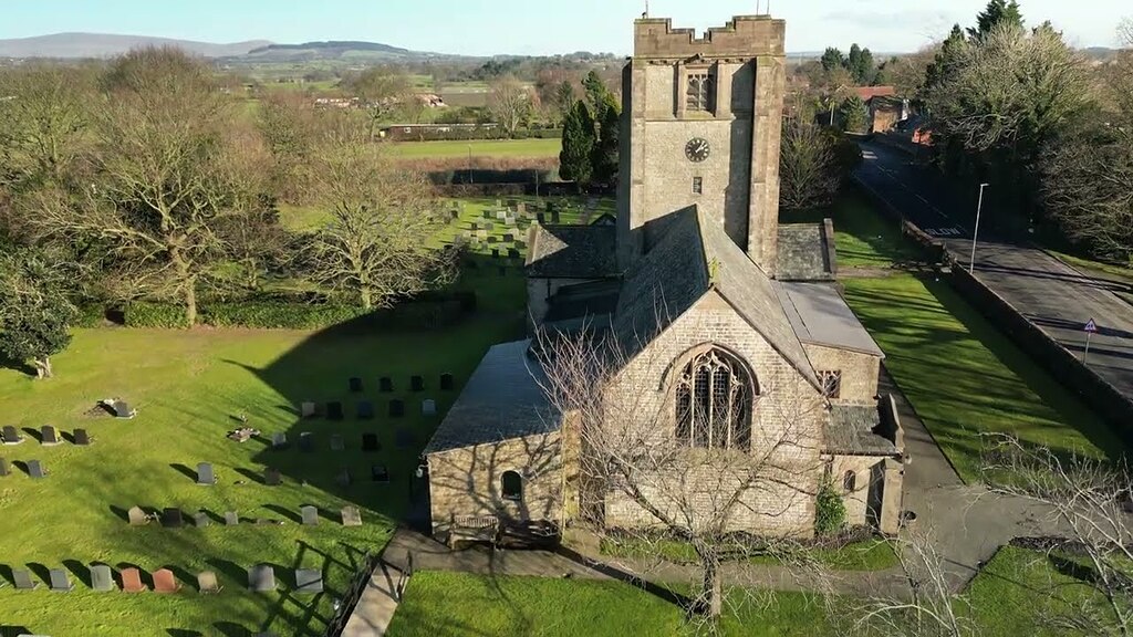 St Hilda's Church, Bilsborrow - Videos by Drone - Grey Arrows Drone Club UK