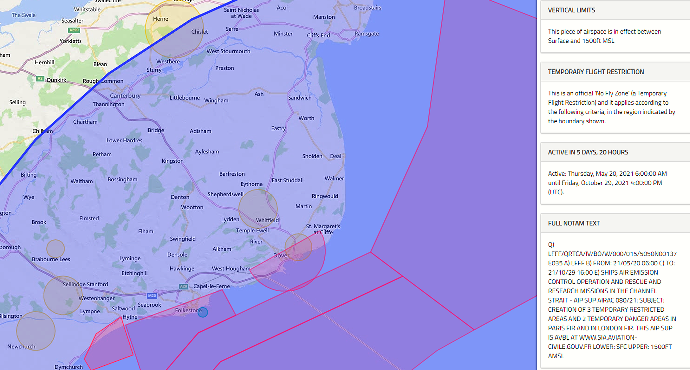 Interesting NOTAMs / Flight Reports / temporary flight restriction ...