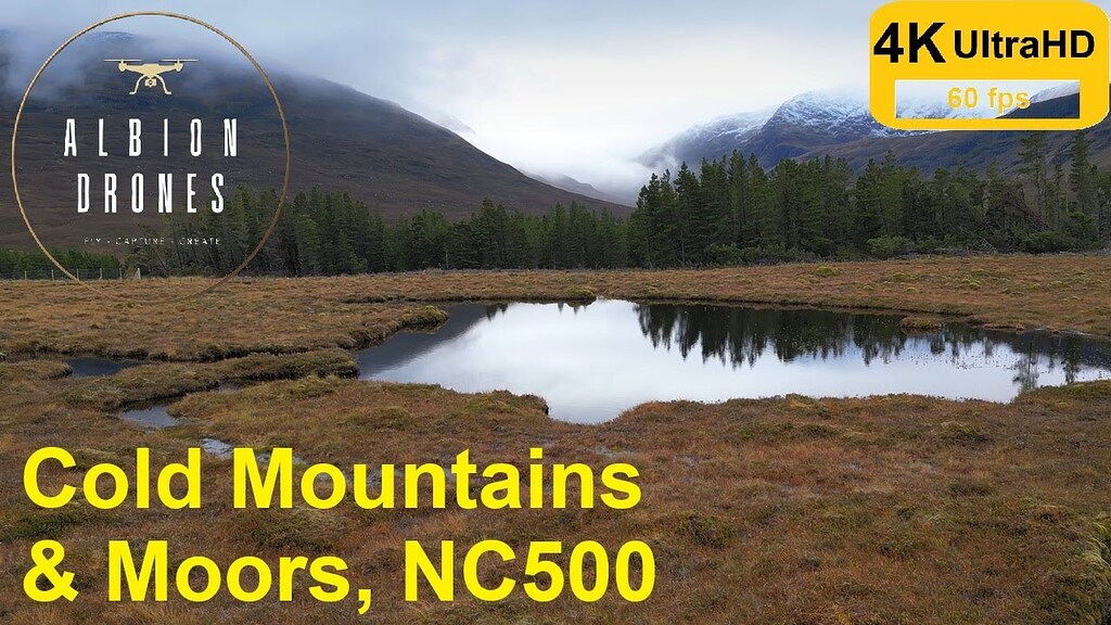 Cold, misty Mountains and moorland - NC500 - Videos by Drone - Grey ...