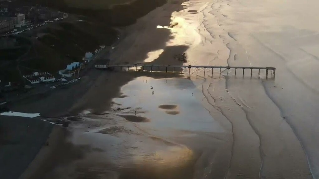 Saltburn at Sunset (timelapse) - Videos by Drone - Grey Arrows Drone ...
