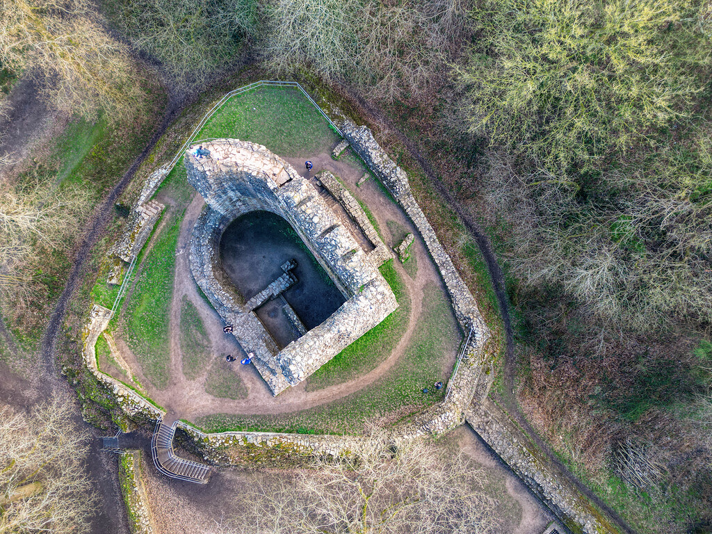 Ewloe Castle 25th March 2023 - Photos by Drone - Grey Arrows Drone Club UK