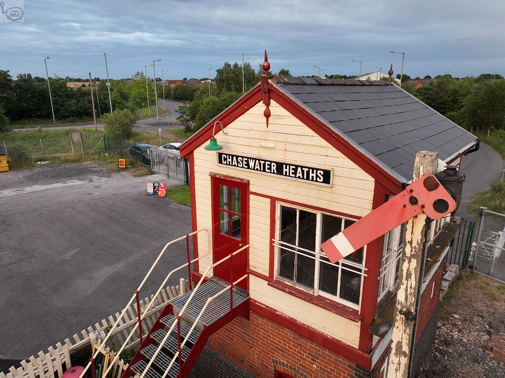Chasewater Heaths Signal Box And Track - Photos by Drone - Grey Arrows ...