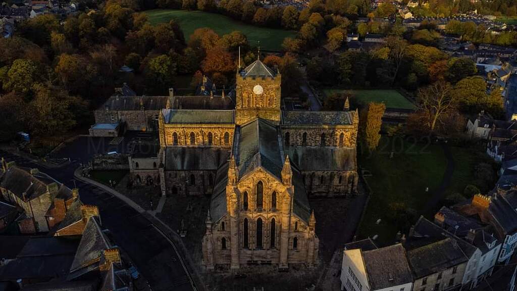 Hexham Abbey taken just after sunrise Sunday morning Mini 2 - Photos by ...