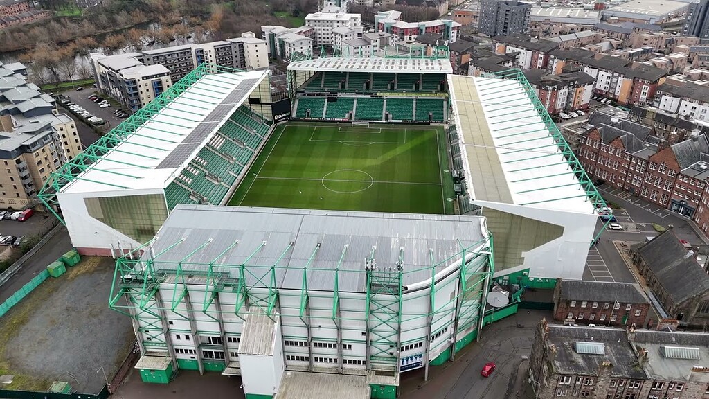Hibernian FC easter road stadium - Videos by Drone - Grey Arrows Drone Club UK