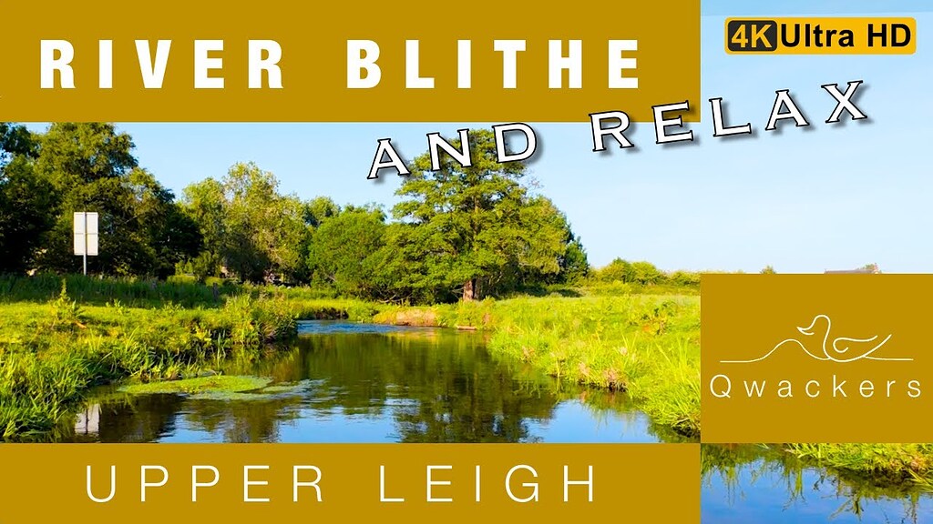 Relaxing River Blithe - Staffordshire - Videos by Drone - Grey Arrows ...