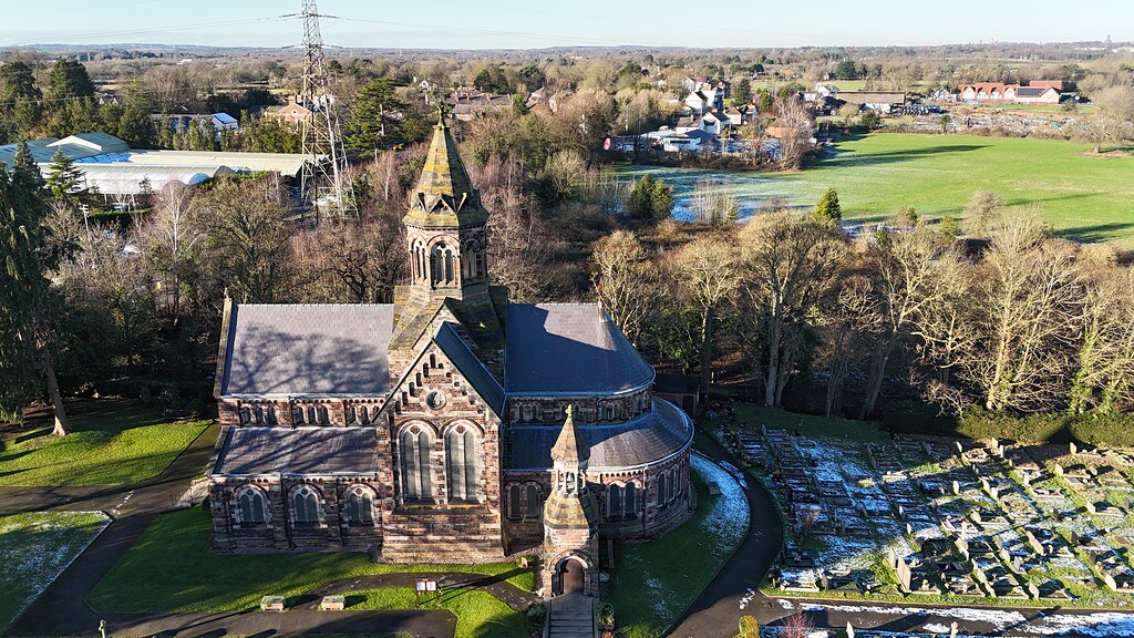 St Pauls Church, Hooton - Photos by Drone - Grey Arrows Drone Club UK