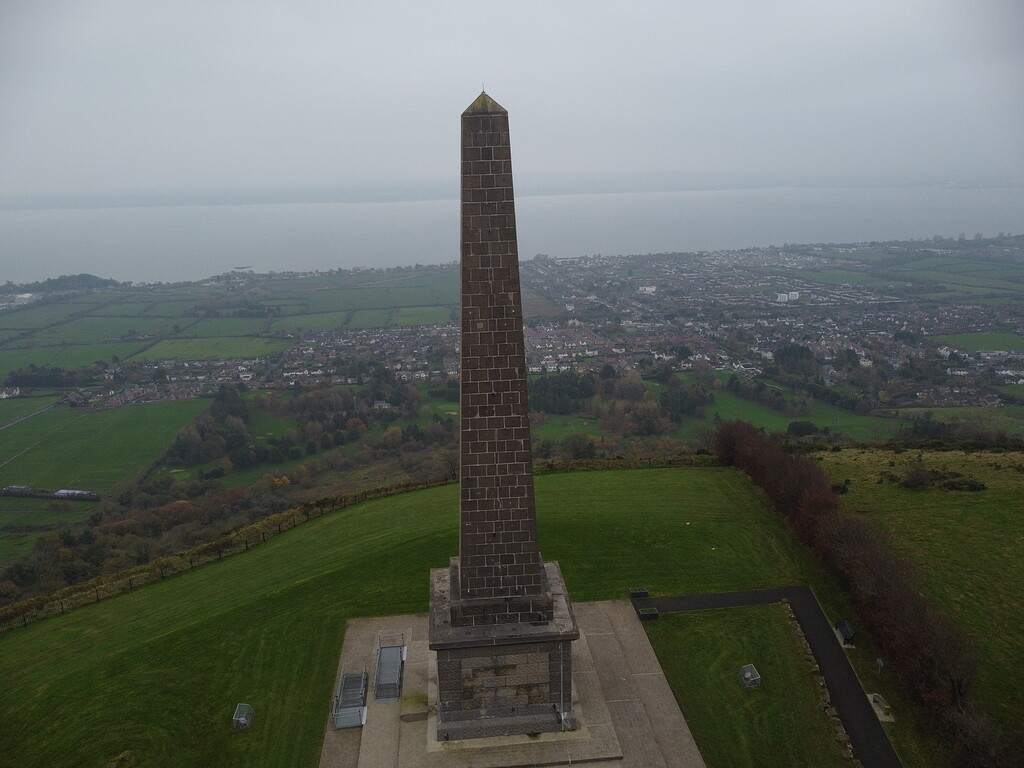 Knockagh Monument, Antrim - Photos by Drone - Grey Arrows Drone Club UK