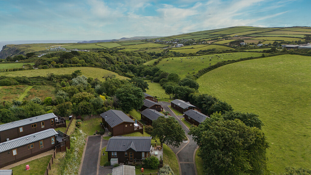 Bossiney Bay Holiday park in Cornwall. DJI mini 4 pro - Photos by Drone ...
