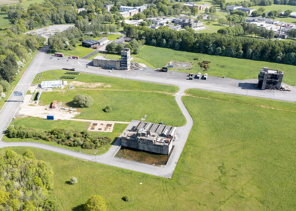 Fire Service College, Moreton-in-Marsh - Photos by Drone - Grey Arrows ...