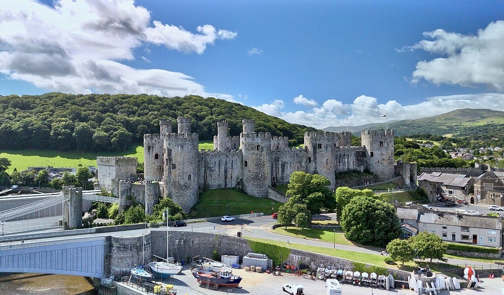 Conway Castle - Conway, Wales - Photos by Drone - Grey Arrows Drone Club UK