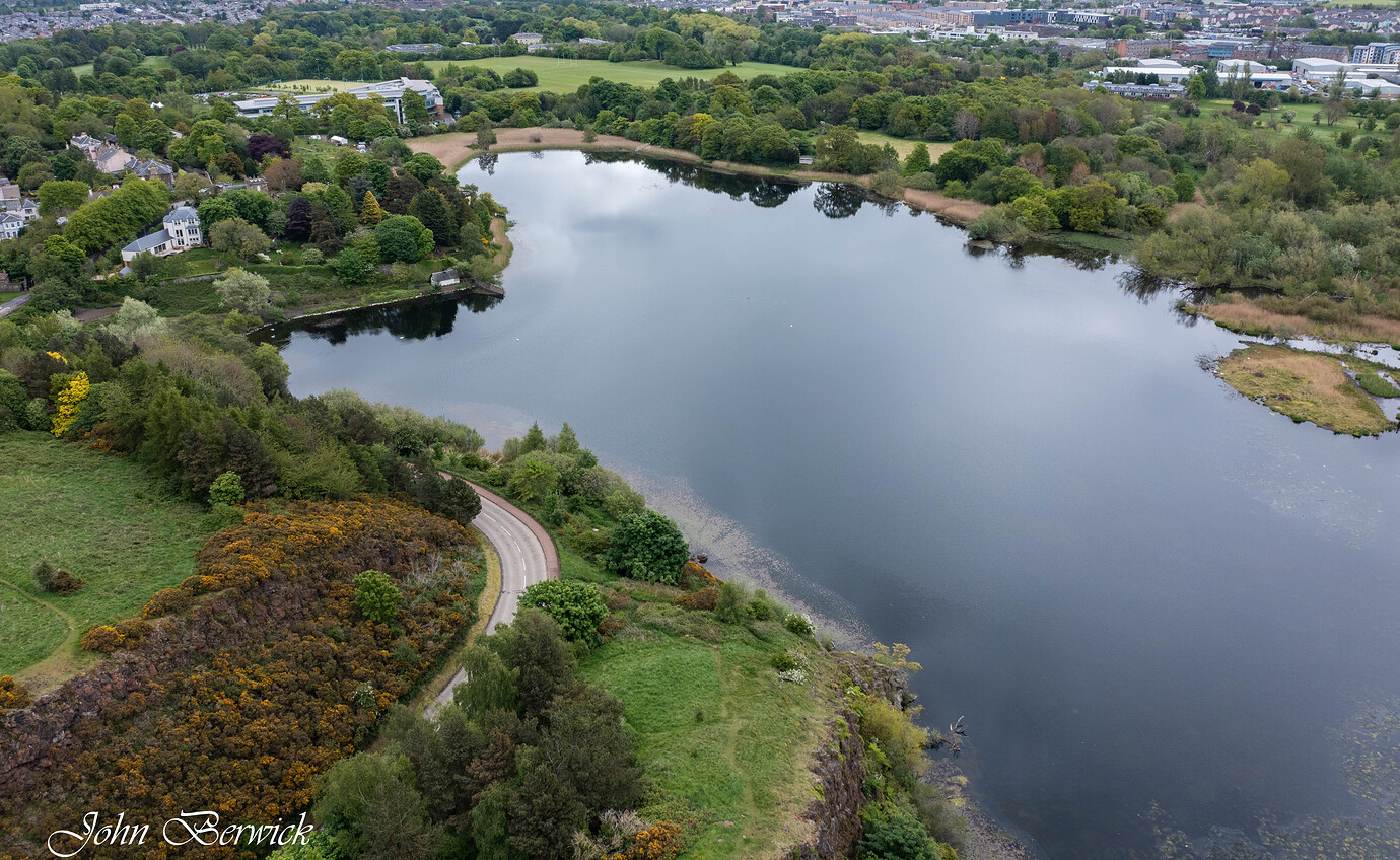 HDR Duddingston loch Edinburgh Scotland - Photos by Drone - Grey Arrows ...