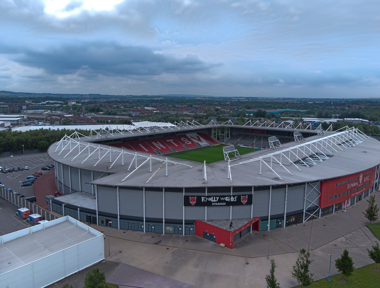 St Helens Rugby Stadium - Photos by Drone - Grey Arrows Drone Club UK