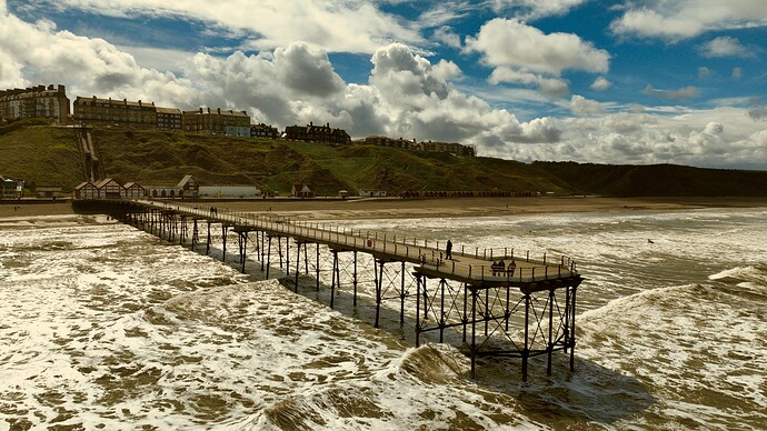 Pier at Saltburn - Photos by Drone - Grey Arrows Drone Club UK