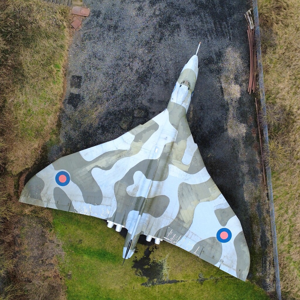 Vulcan from above - Photos by Drone - Grey Arrows Drone Club UK