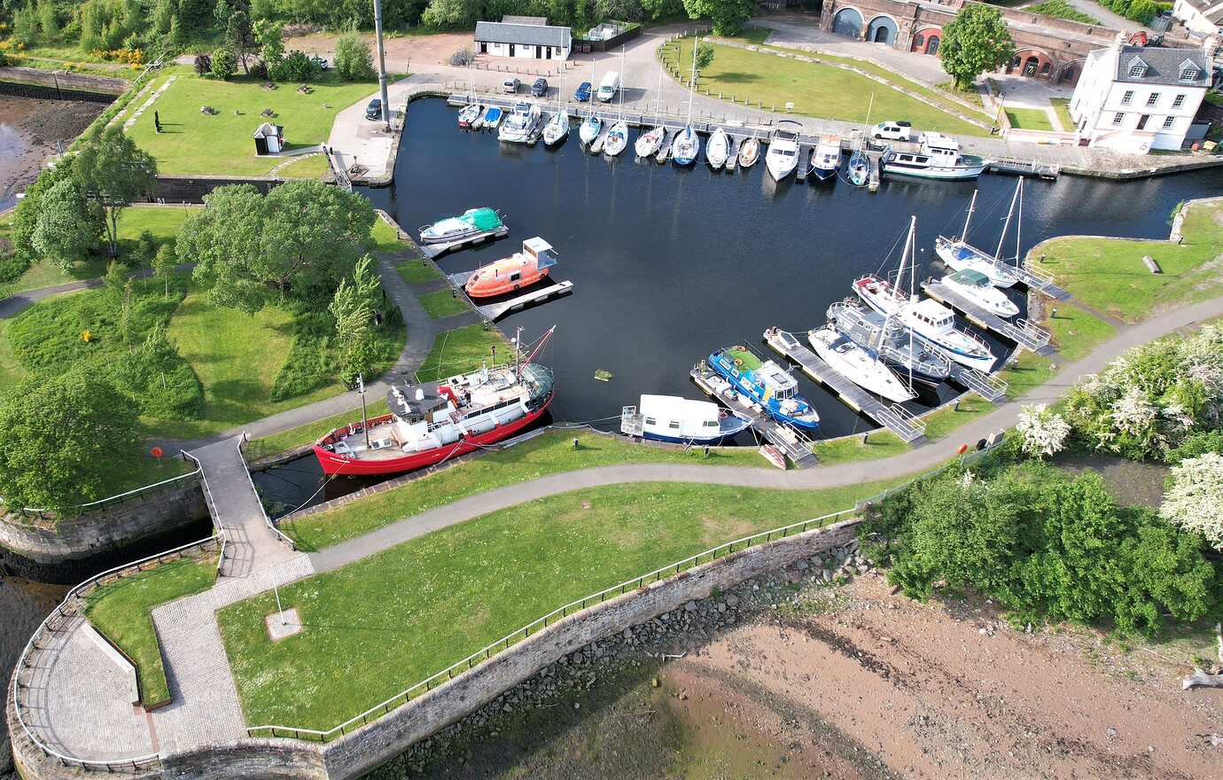 Bowling Harbour - Added to Rivers and Canals in Scotland - Where to fly ...