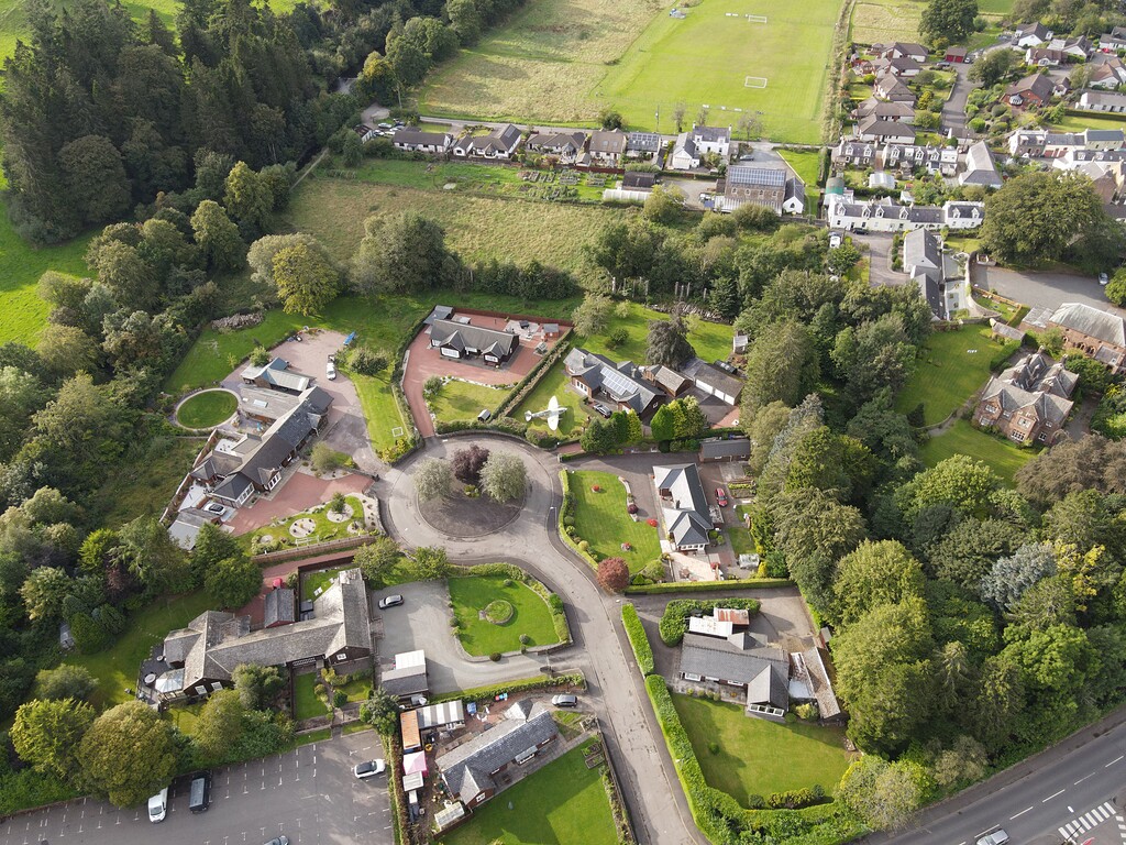 The Moffat Spitfire - Photos by Drone - Grey Arrows Drone Club UK