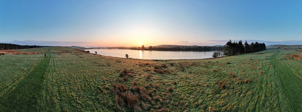 Loch Elrig Sunrise - Panos by Drone - Grey Arrows Drone Club UK