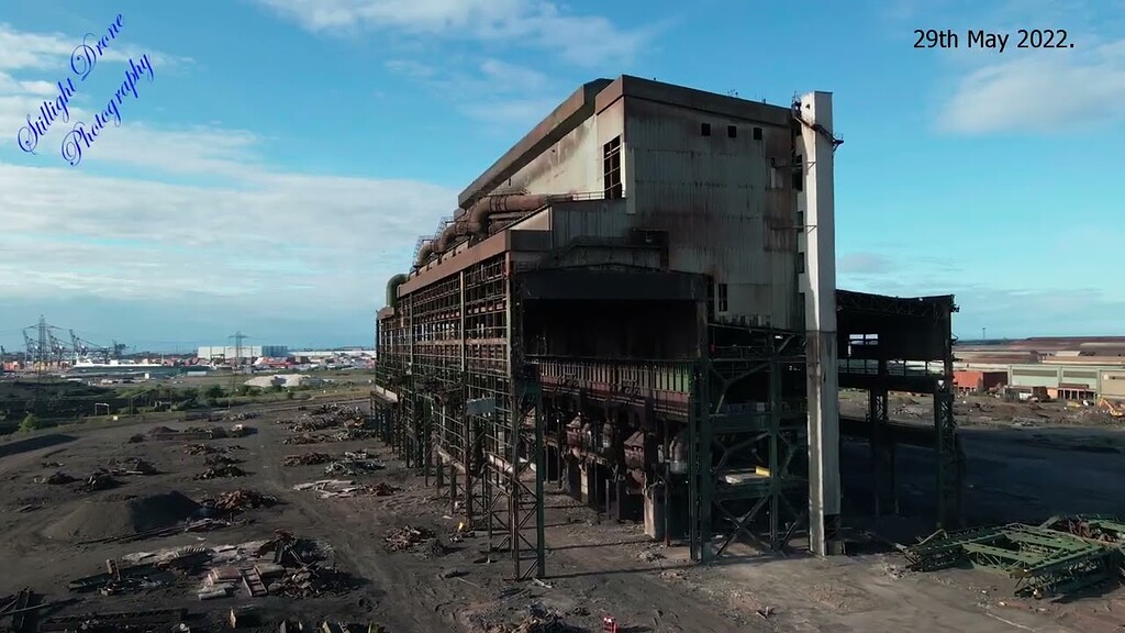 Middlesbrough Steel works demolition compilation - Videos by Drone ...