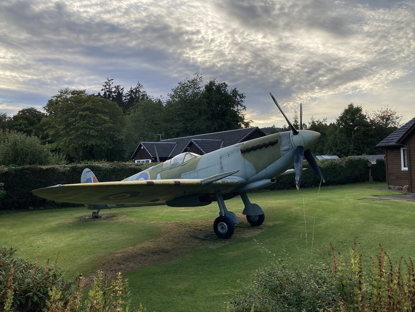 The Moffat Spitfire - Photos by Drone - Grey Arrows Drone Club UK