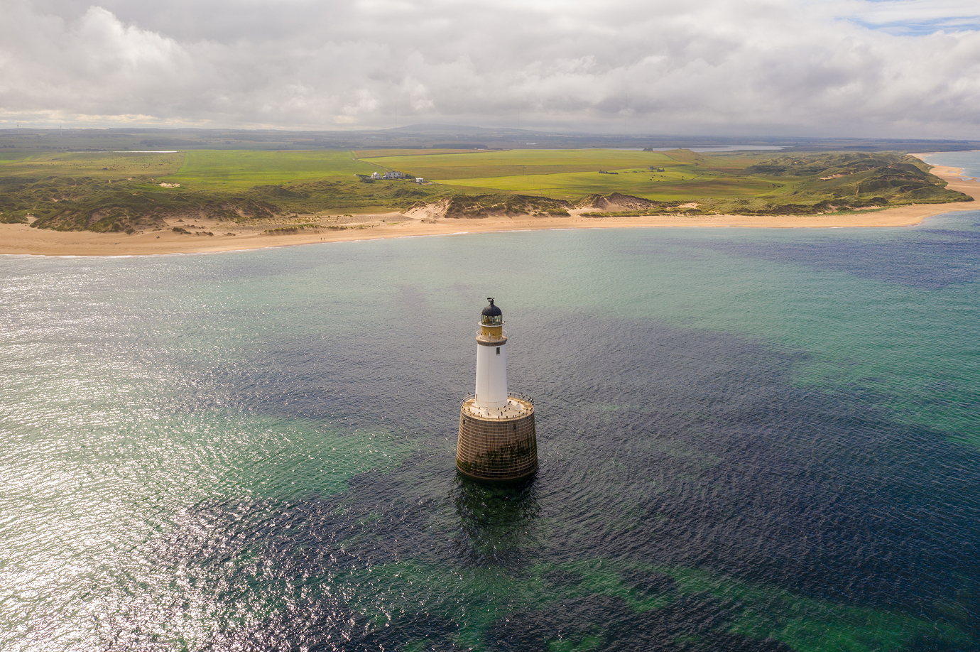 Rattray head lighthouse Scotland - Photos by Drone - Grey Arrows Drone ...