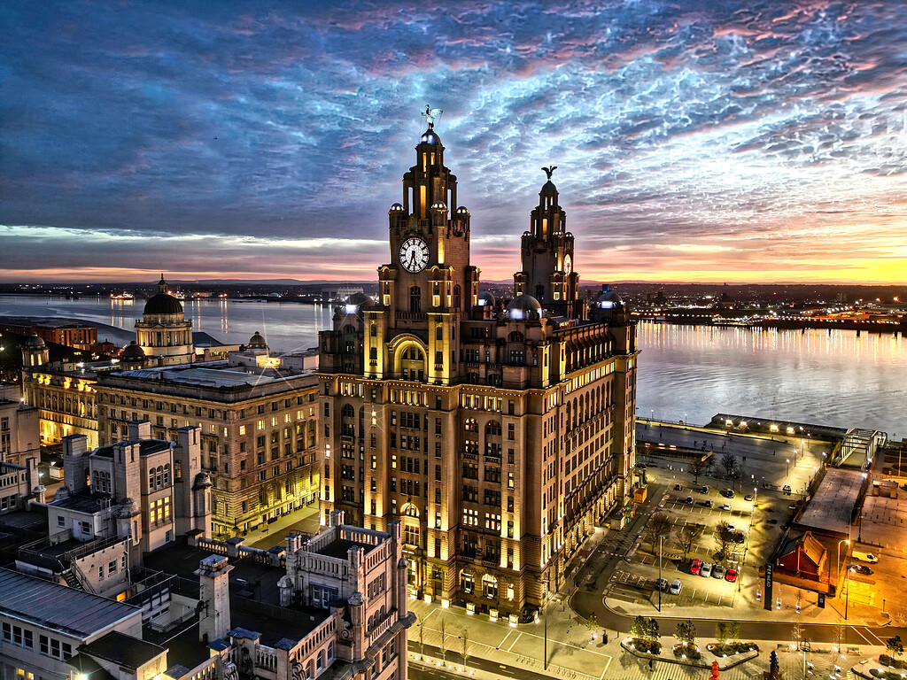 Royal Liver Building - Photos by Drone - Grey Arrows Drone Club UK