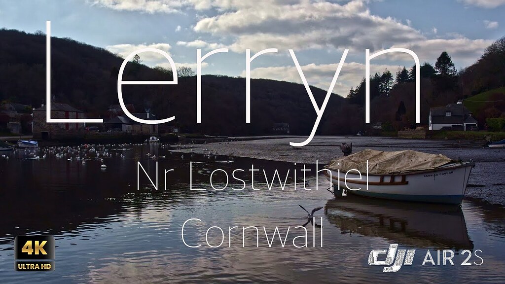 Lerryn Village on the River Fowey, Cornwall - Videos by Drone - Grey ...